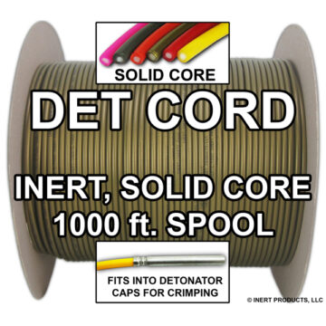 Detonating Cord (Solid Core), 1000 ft Spool (Bronze) - Inert Training ...