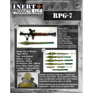 CIED Ordnance Recognition Poster Poster Series - RPG-7 Rocket Launcher ...